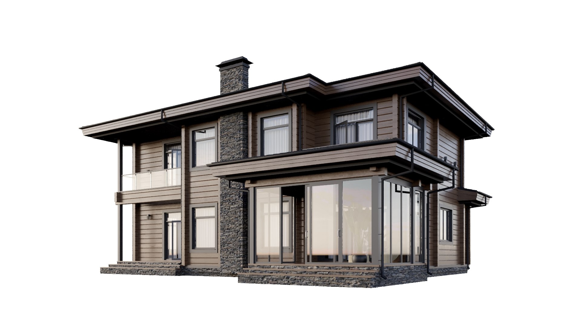 Wooden Cottage House 1 3D Model - TurboSquid 2055519