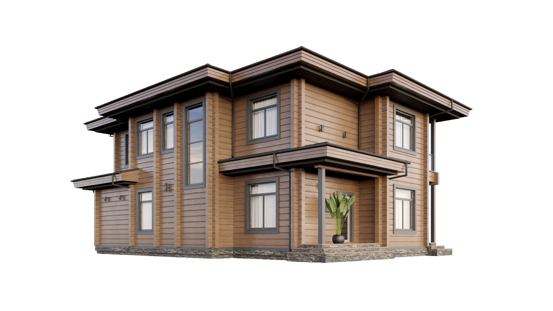 Wooden Cottage House 1 3D Model - TurboSquid 2055519