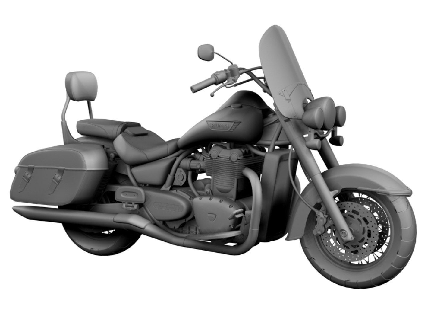 3d Model Triumph Thunderbird Lt 2015