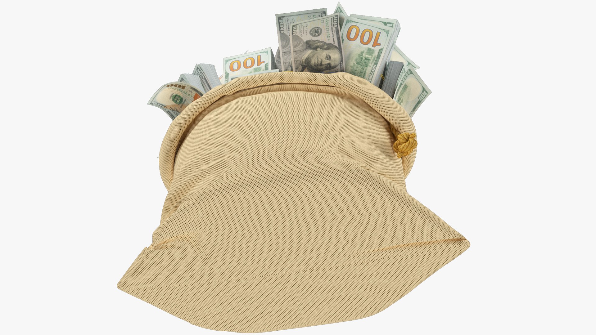 Money Bag V5 3D model - TurboSquid 1931342
