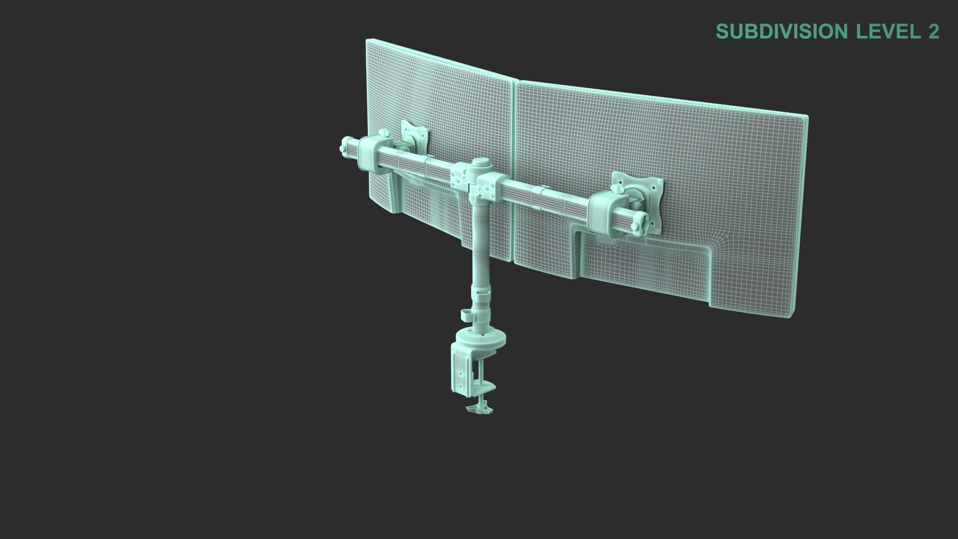 3D Dual Monitor With Stand - TurboSquid 2034310