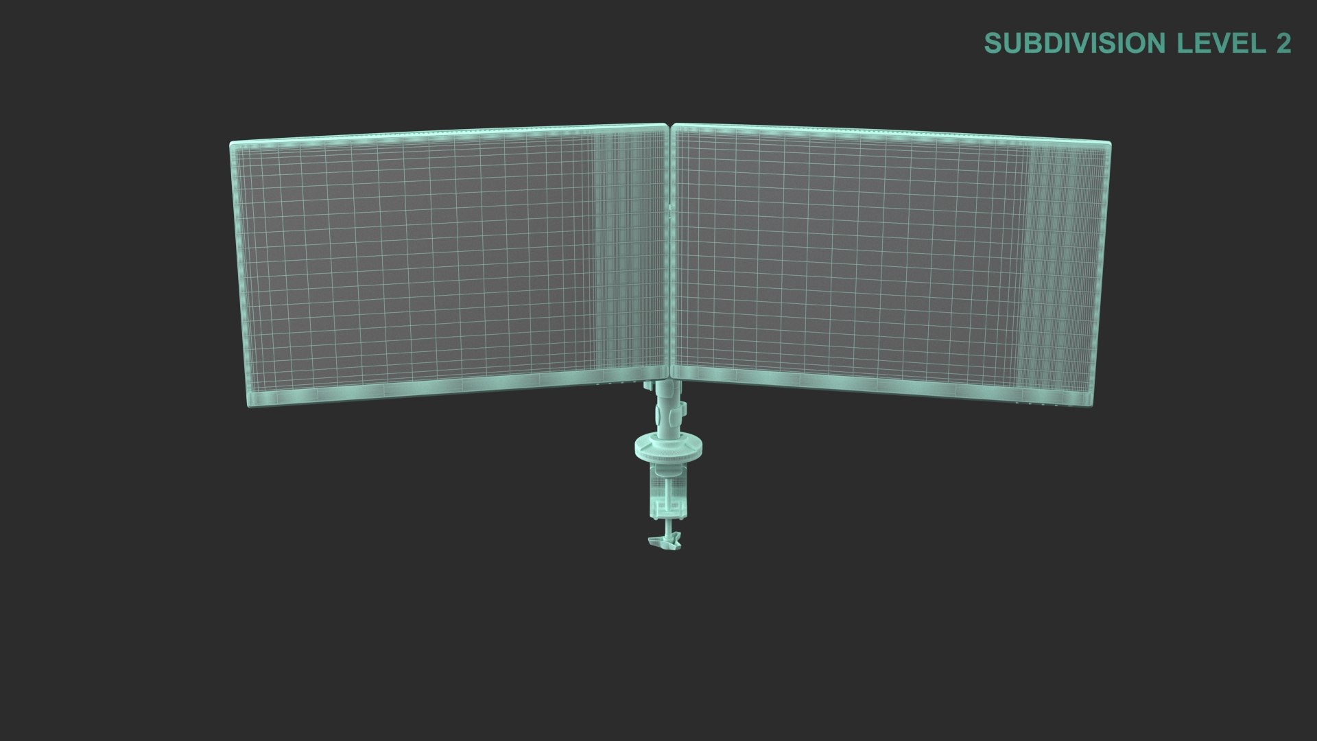 3D Dual Monitor With Stand - TurboSquid 2034310