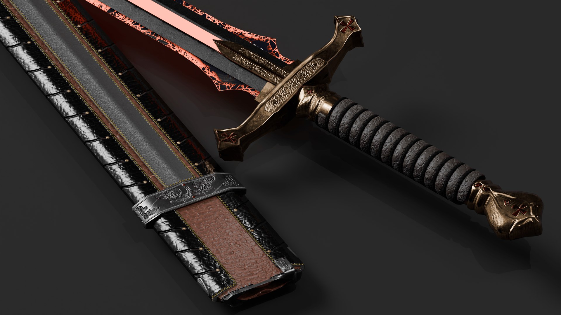 3D Wrath Sword Crusades - TurboSquid 2340511