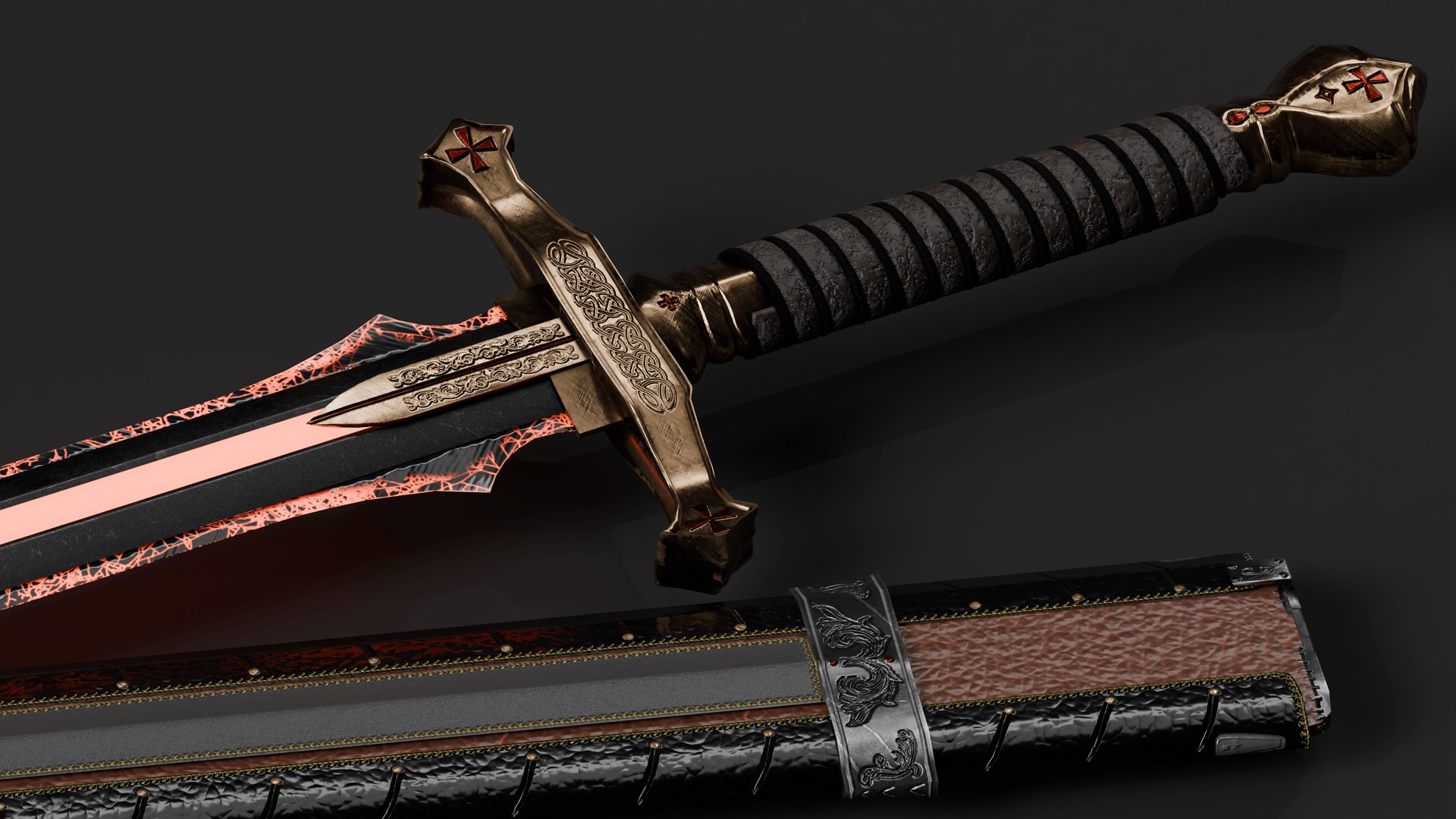 3D Wrath Sword Crusades - TurboSquid 2340511