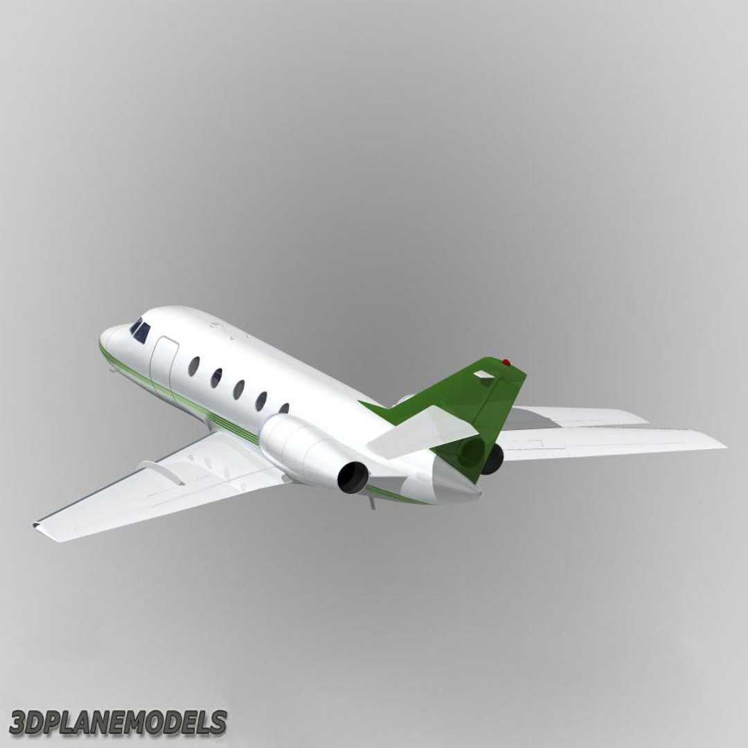 3d model dassault falcon 20 200