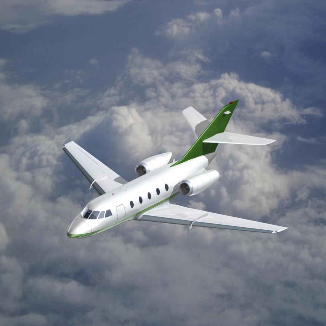 3d model dassault falcon 20 200