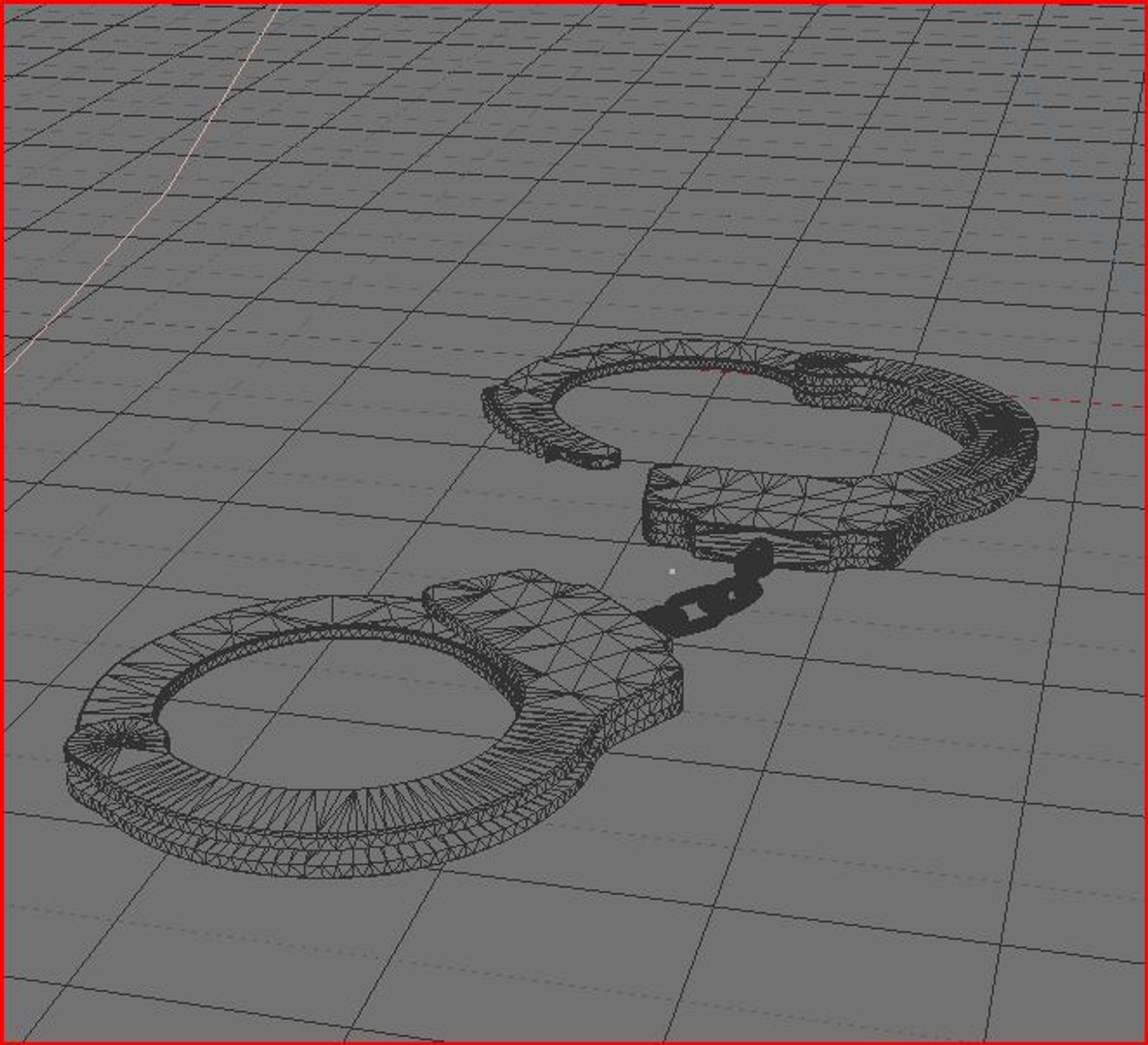 3ds max handcuffs hand cuff
