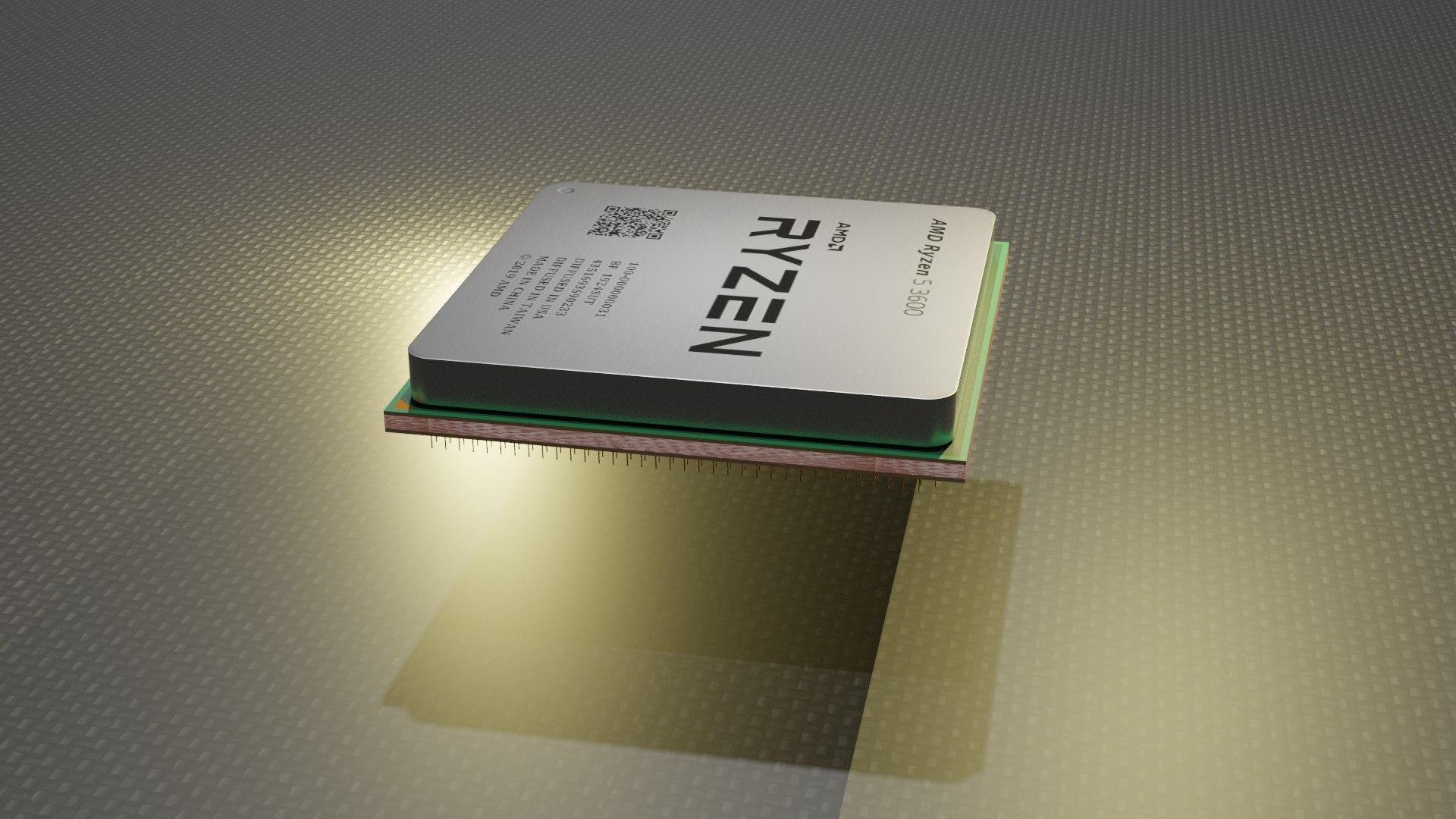 AMD Ryzen 5 CPU 3D model - TurboSquid 2128924