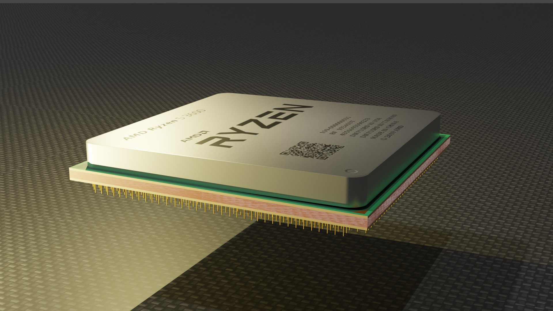 AMD Ryzen 5 CPU 3D model - TurboSquid 2128924