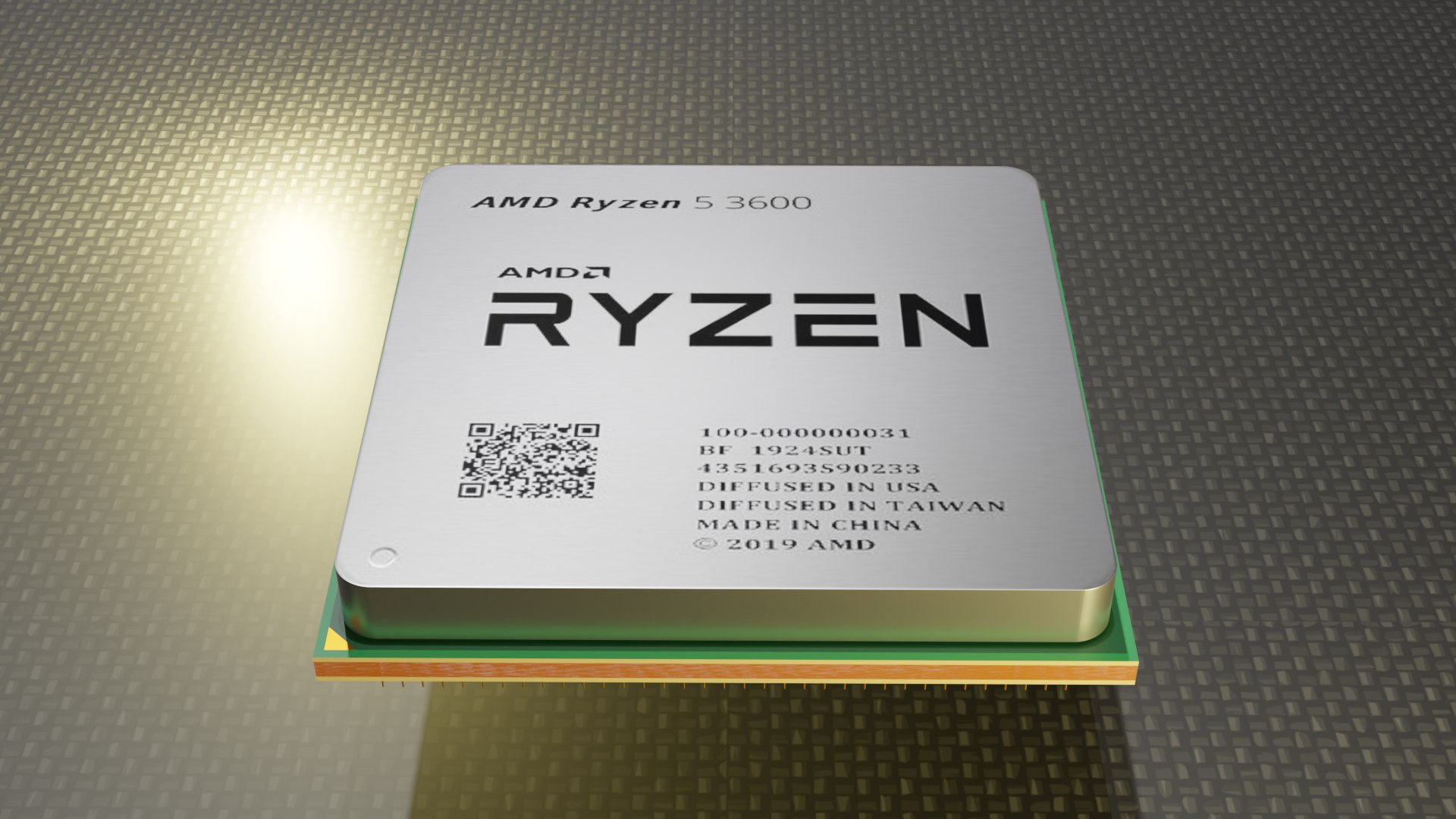 AMD Ryzen 5 CPU 3D model - TurboSquid 2128924