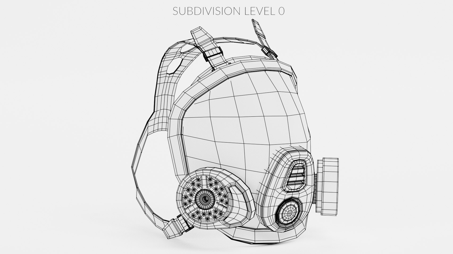 3D Gas Mask Model - TurboSquid 1600195