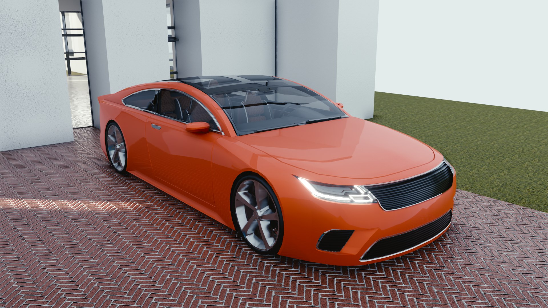3D Car Blender Eevee 2 Model - TurboSquid 1400974