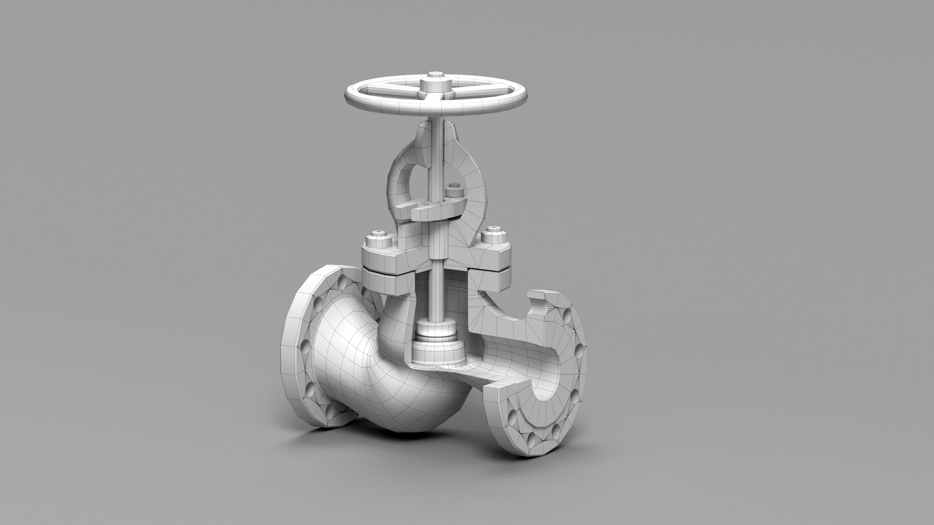 3D Globe valve section model - TurboSquid 1768184