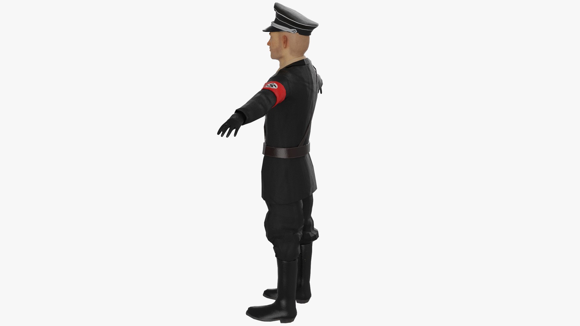3D WW2 German SS Officer Soldier - TurboSquid 2042436