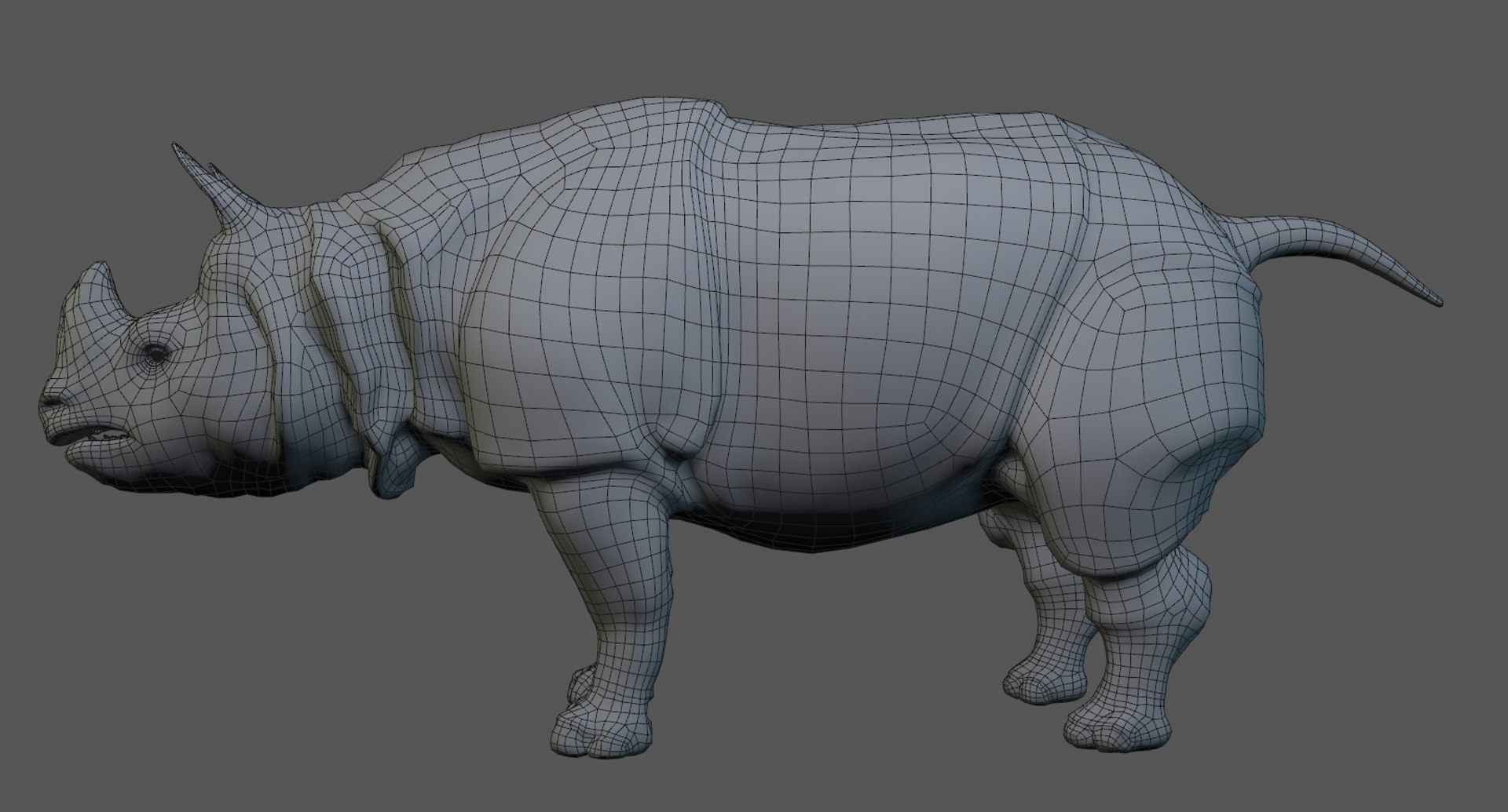 3D Model Rhinoceros Indian Rhino - TurboSquid 1464682