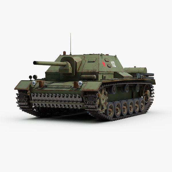 3D model ww2 soviet su 76i - TurboSquid 1247119