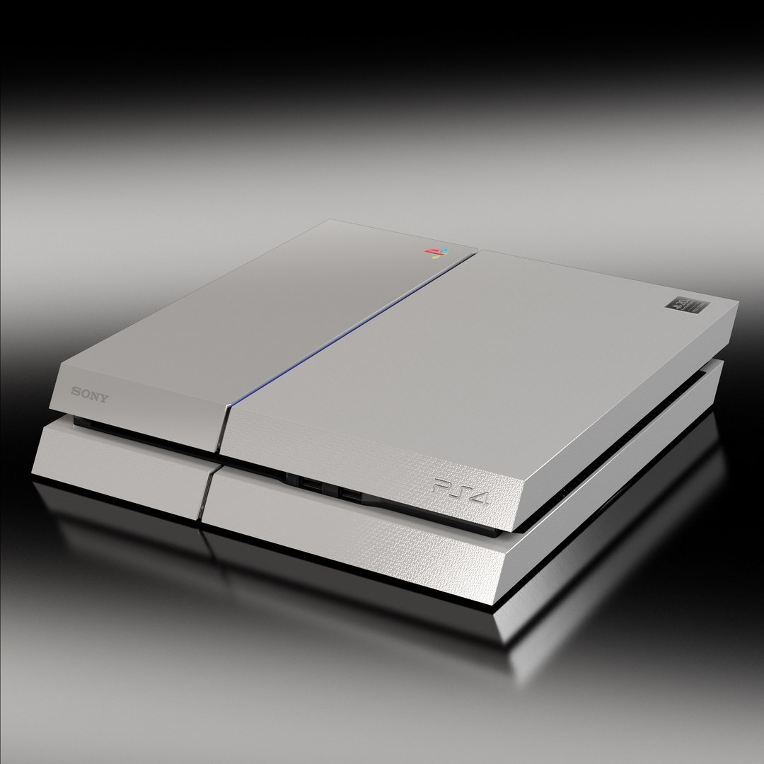 sony playstation 4 console 3d max
