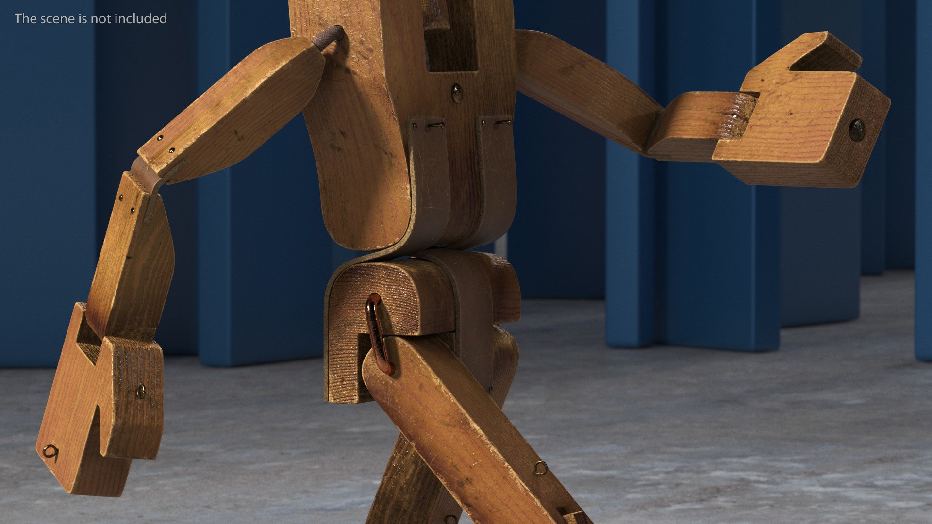 Walk Dirty Wooden Character 3D Model - TurboSquid 2006028