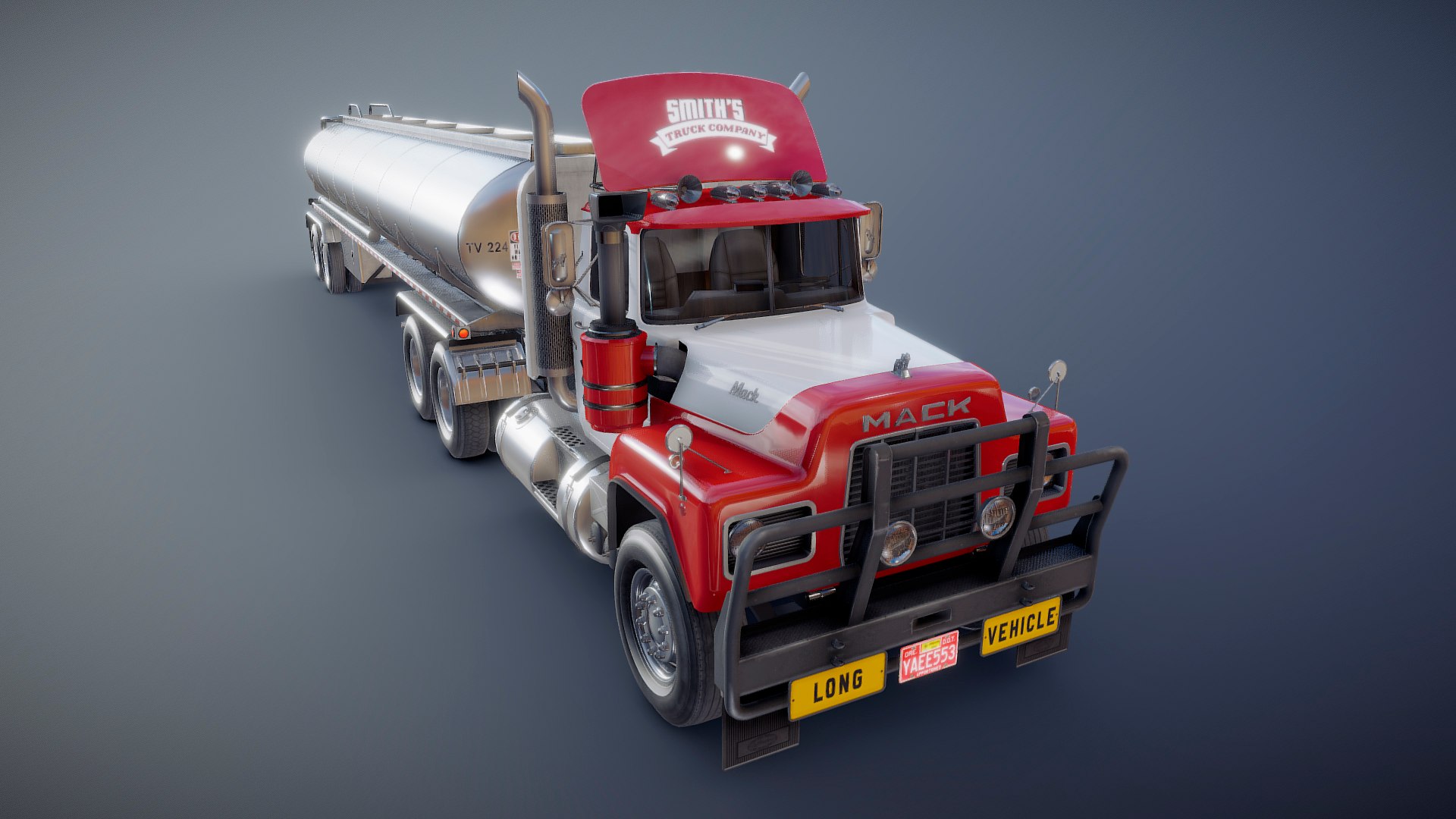 Mack R 1985 tanker 3D model - TurboSquid 2090609