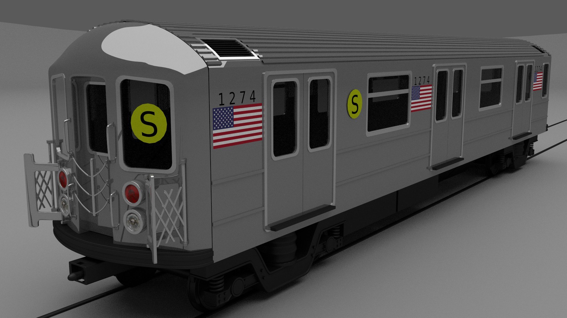 Subway Station Train Included 3d Obj