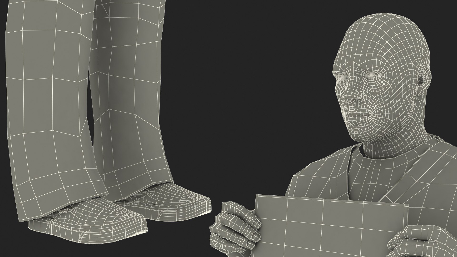 Black Inmate In Blue Uniform With Mugshot Board 3D Model - TurboSquid ...