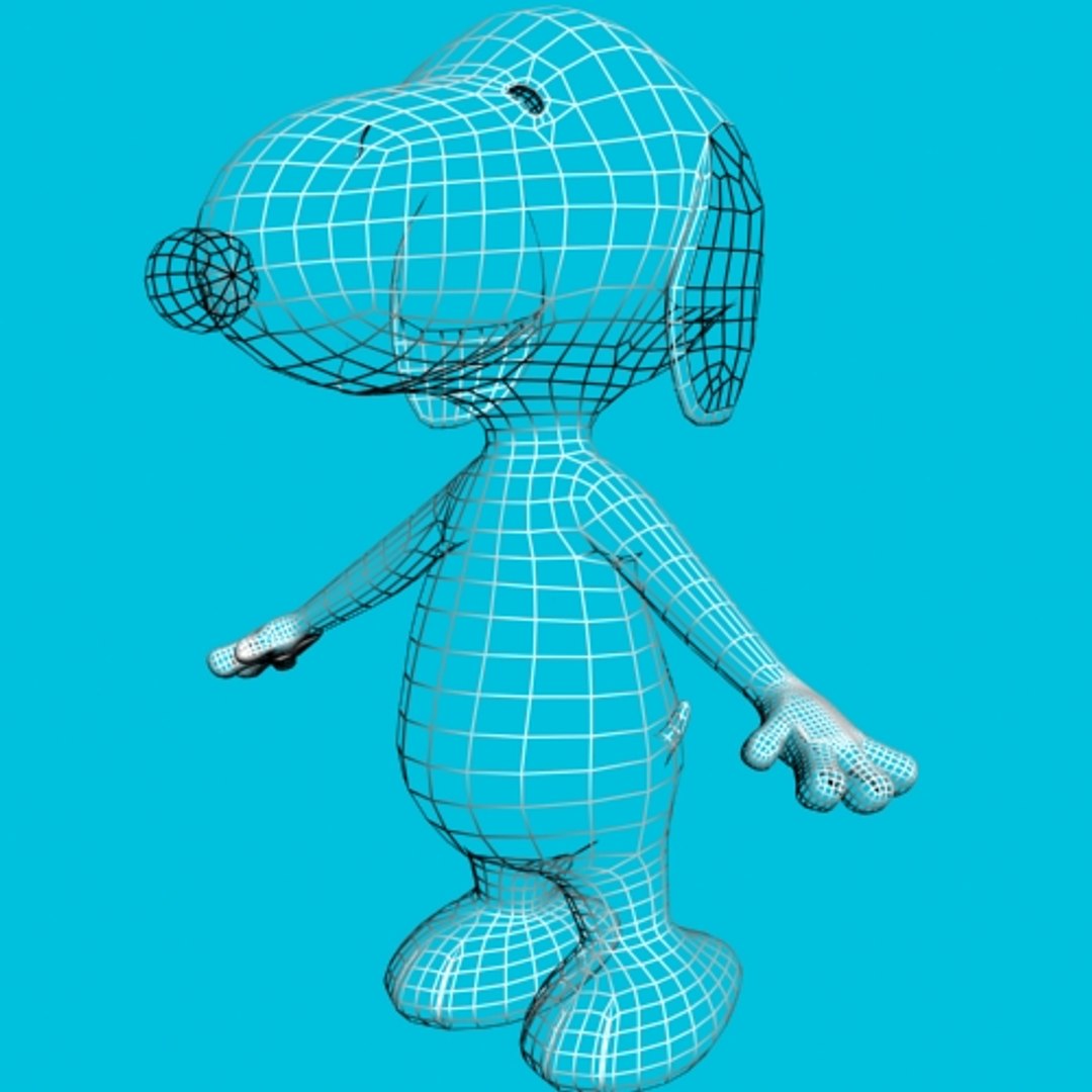 snoopy dog 3d model