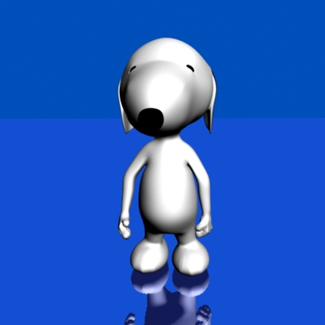 snoopy dog 3d model