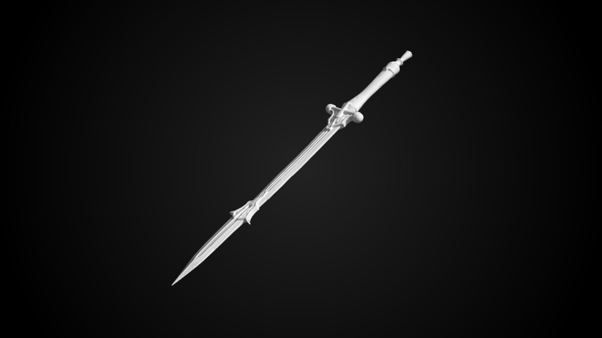 Stylized Knight Sword - Ceremonial Royal Sword - Heralds Blade Model ...