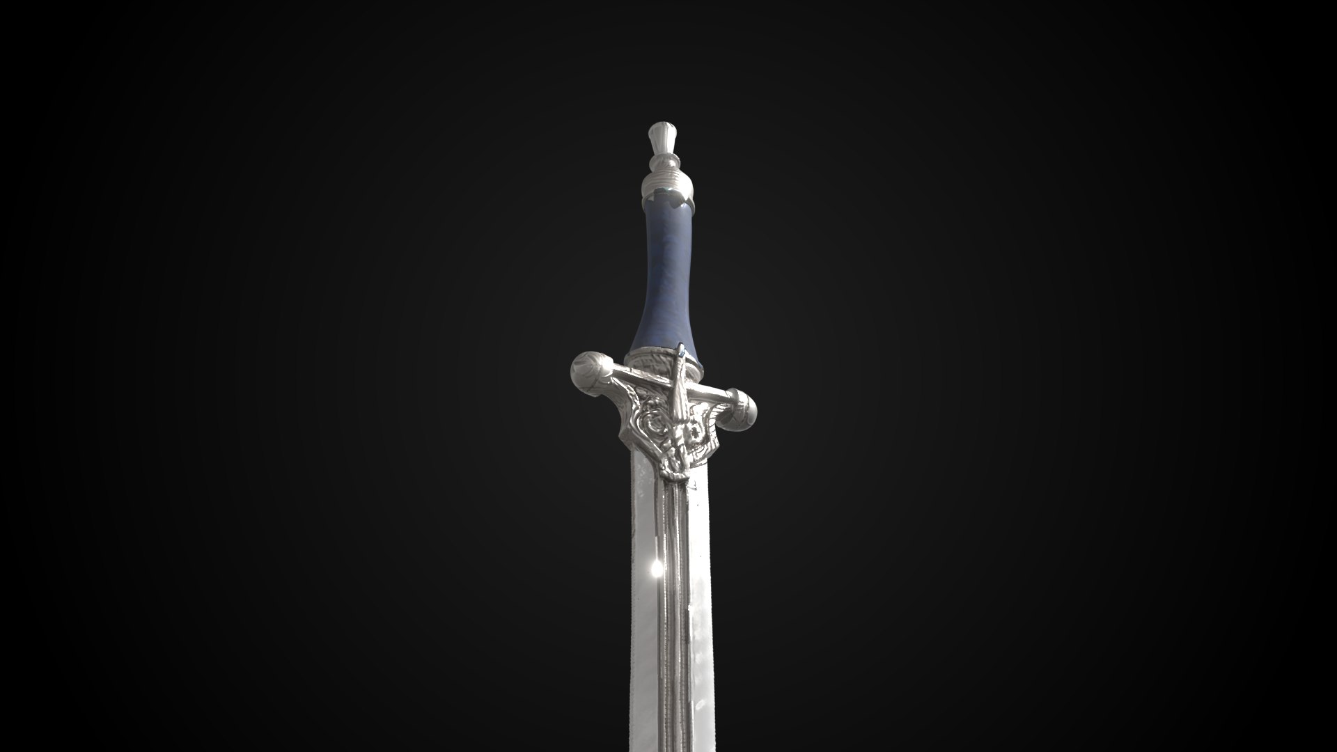 Stylized Knight Sword - Ceremonial Royal Sword - Heralds Blade Model ...