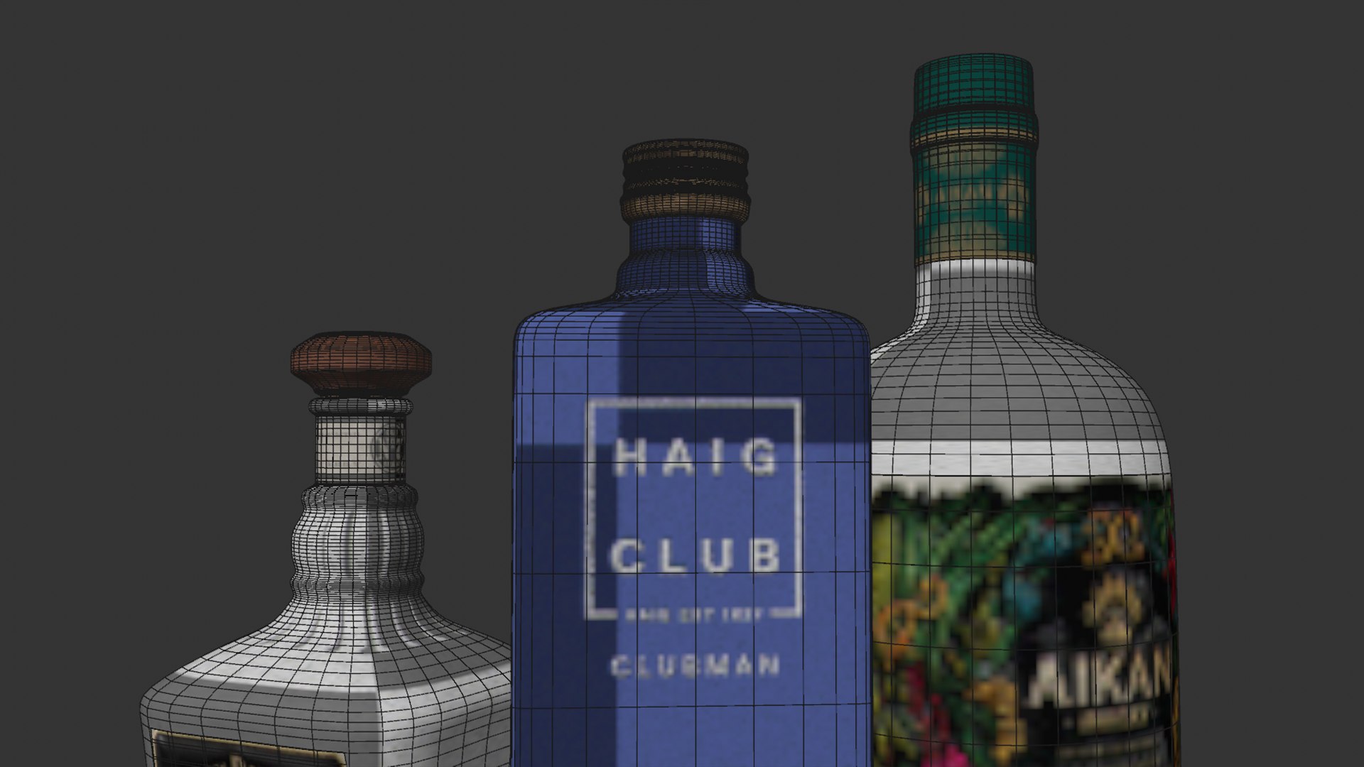 Whisky Bottle Pack 3D Model - TurboSquid 2252835
