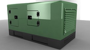Old industrial generator 3D model - TurboSquid 1206227