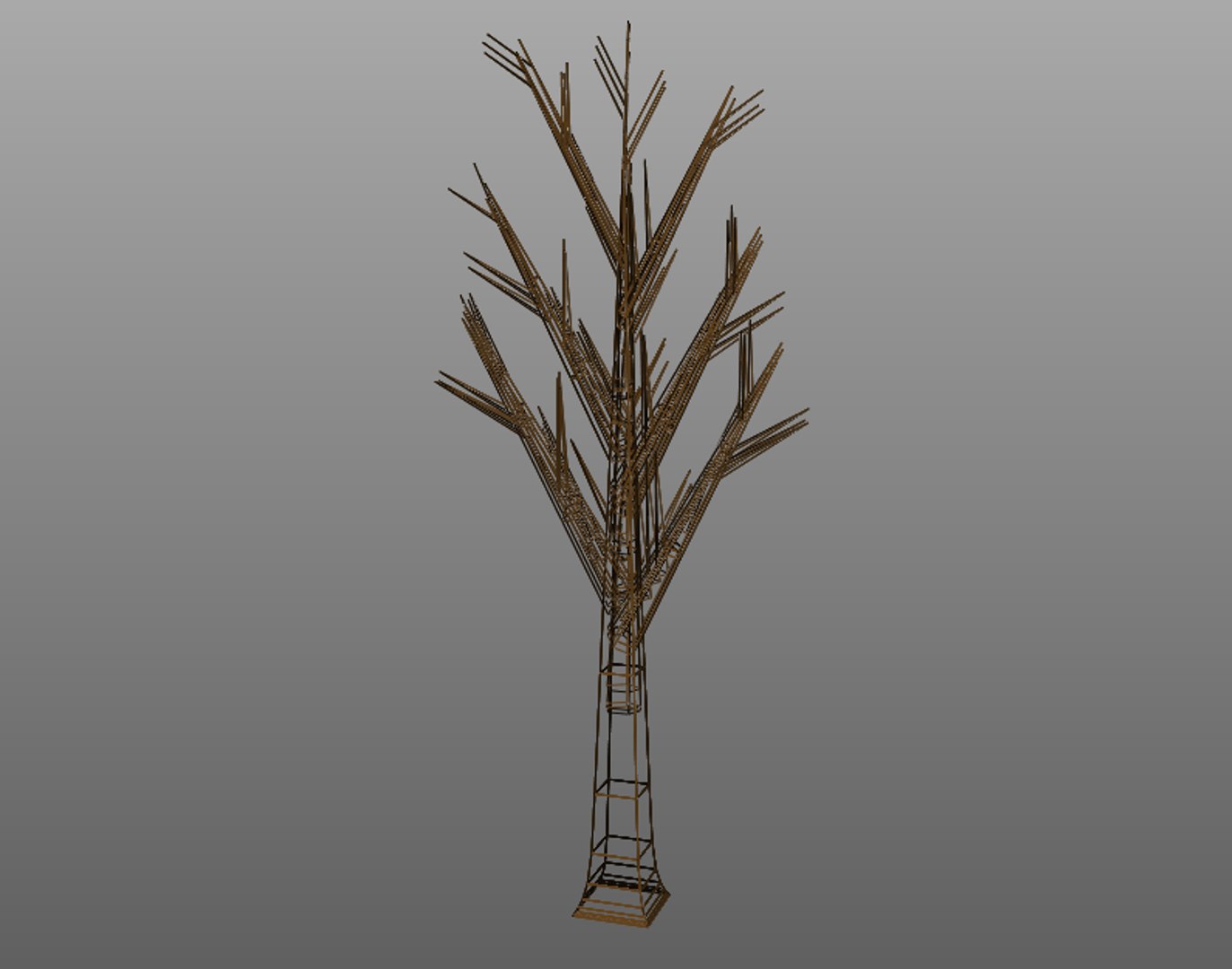 dead tree cartoon 3d model