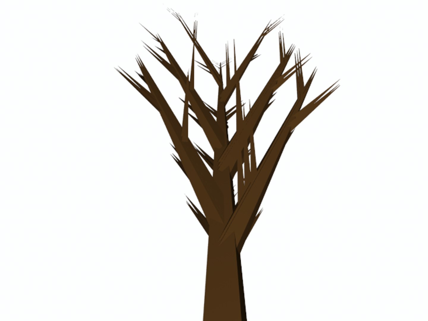 dead tree cartoon 3d model