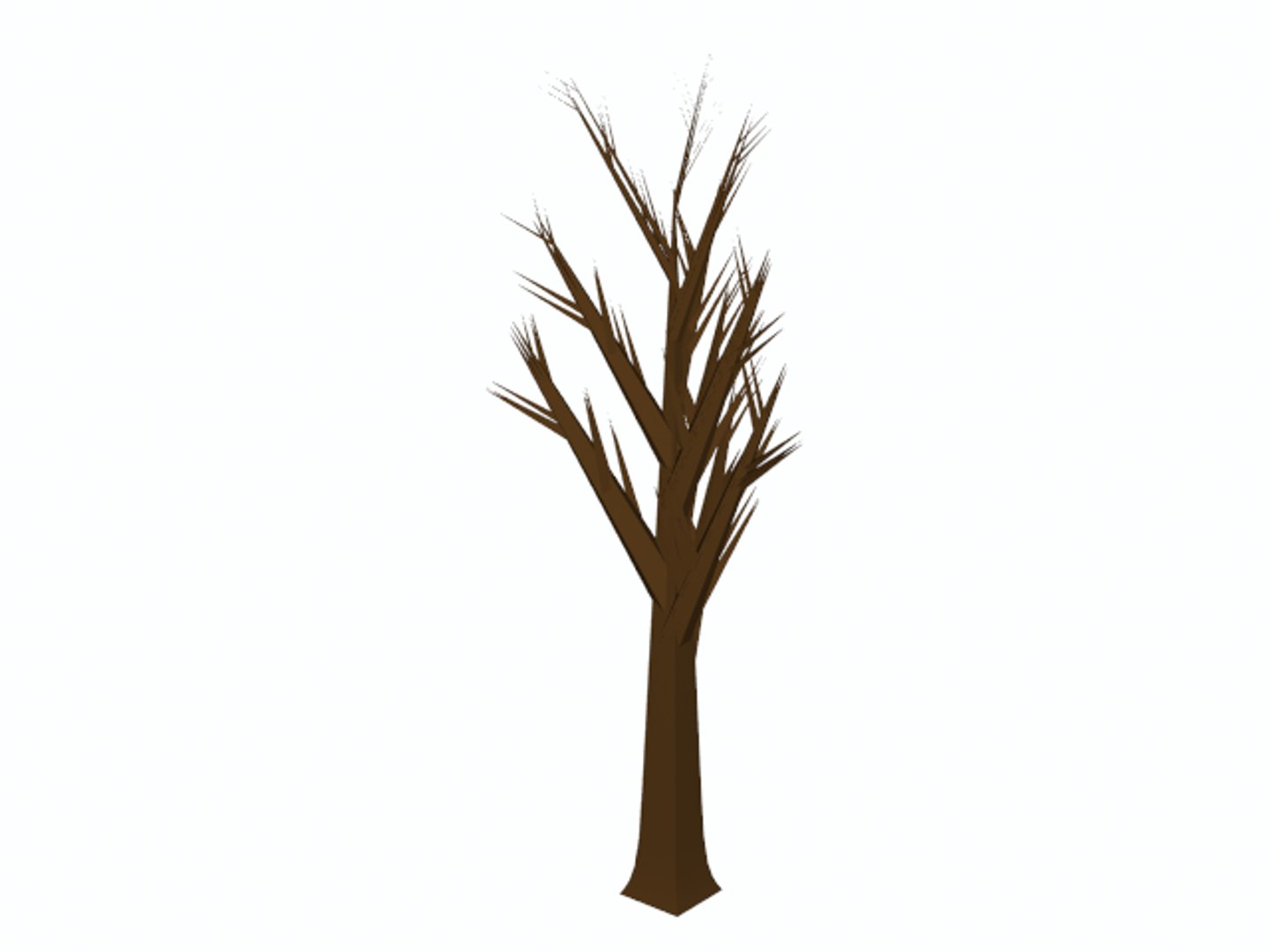 dead tree cartoon 3d model