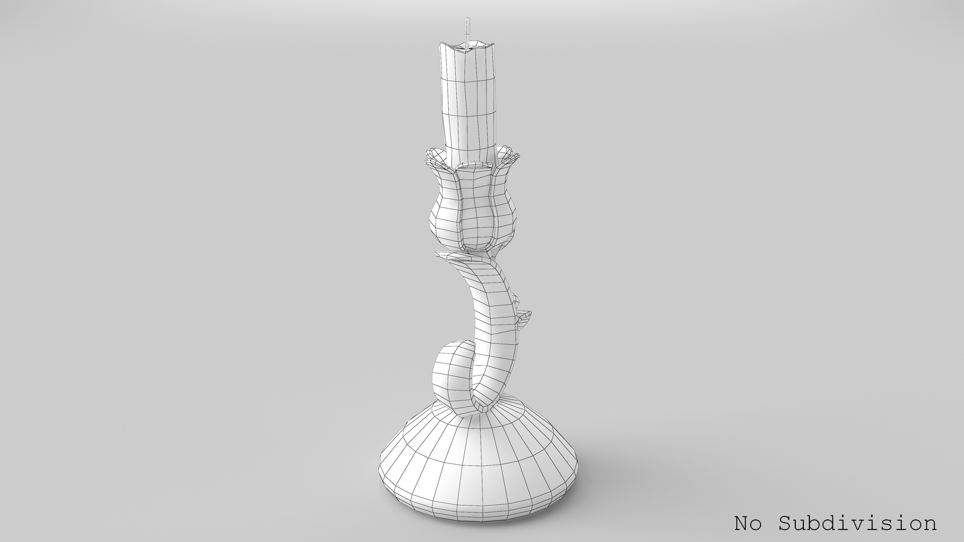 3D candlestick candle model - TurboSquid 1490235