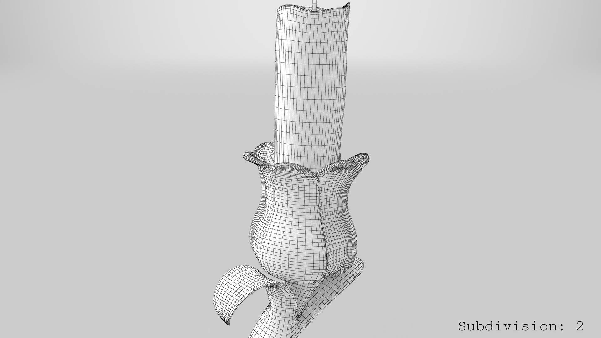 3D candlestick candle model - TurboSquid 1490235