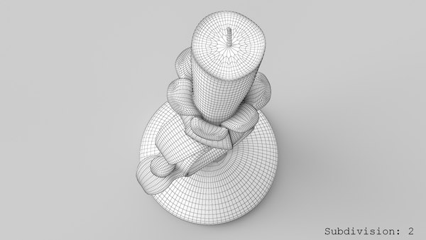 3D candlestick candle model - TurboSquid 1490235