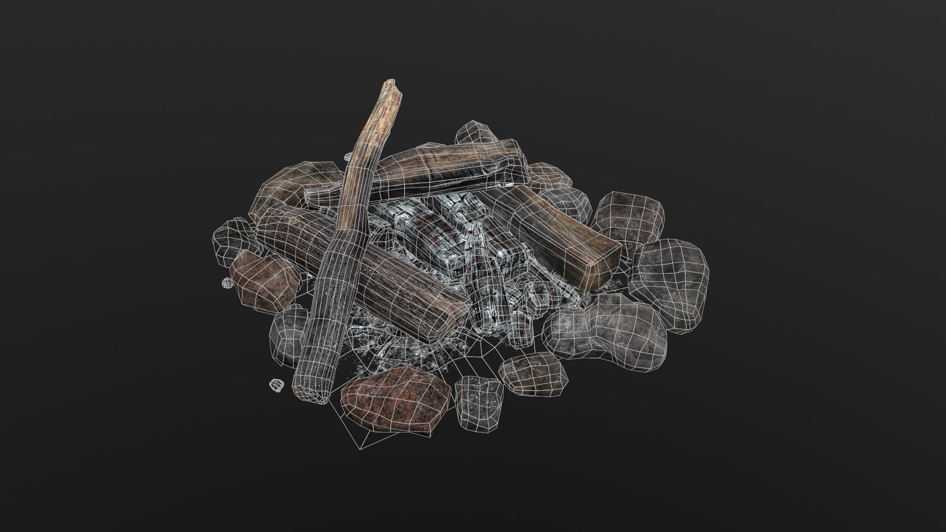 3D Bonfire Model - TurboSquid 1438120