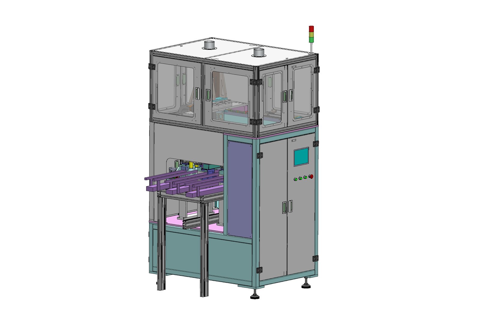 Circular Lithium Battery Cleaning Equipment 3D - TurboSquid 1962380