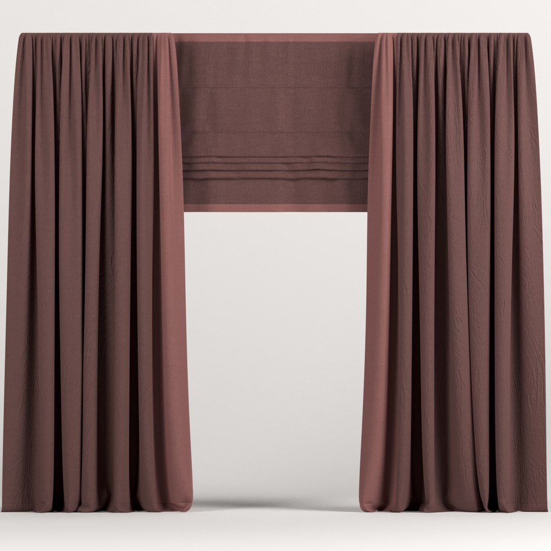 Curtains Drapes 3D - TurboSquid 1448182