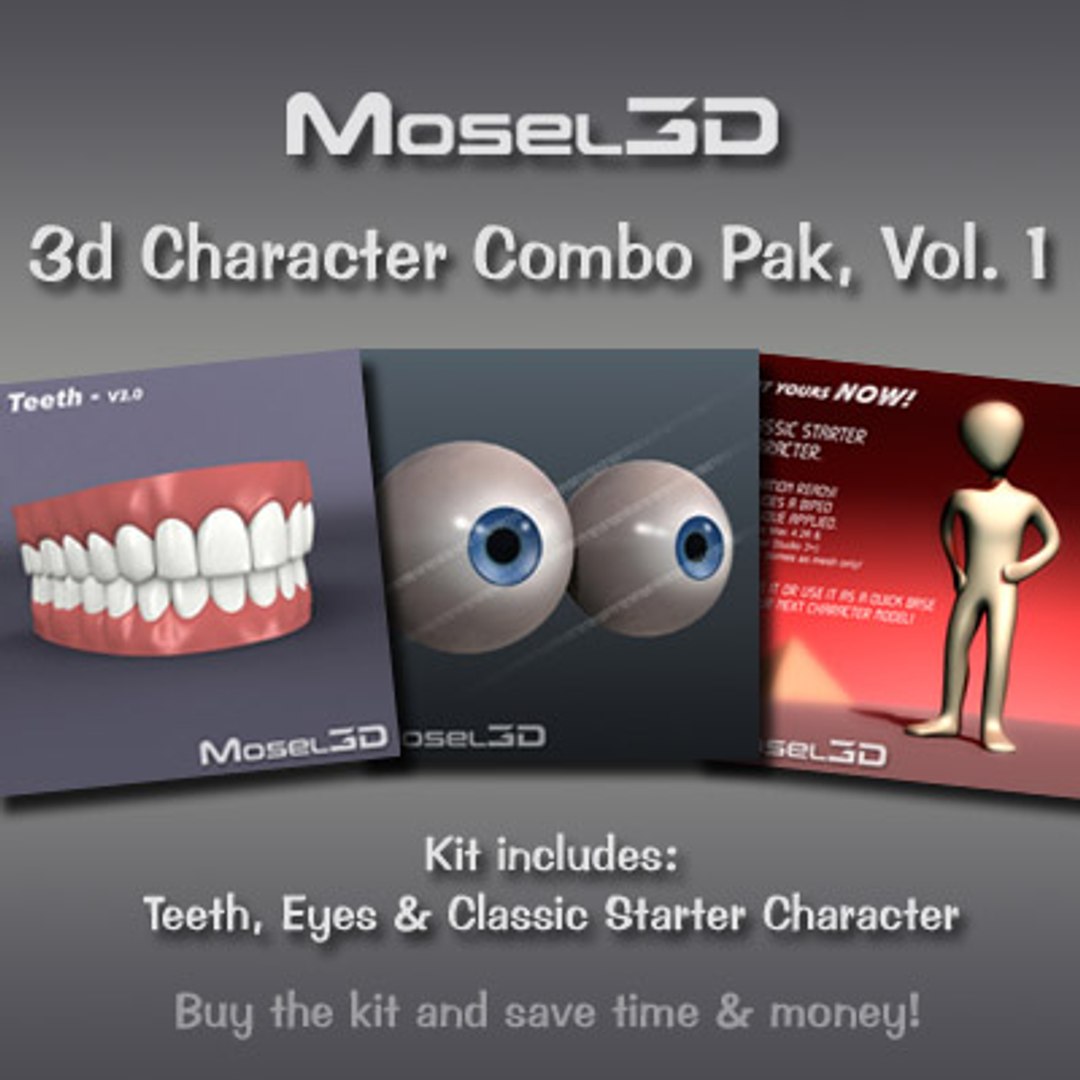 3d Model Character Combo Vol 1