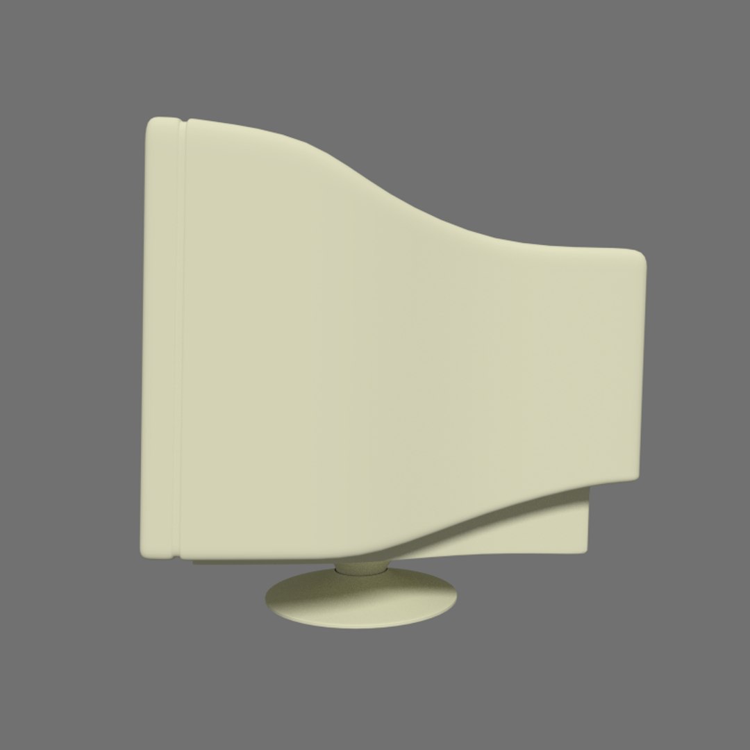 Old Monitor 3d 3ds