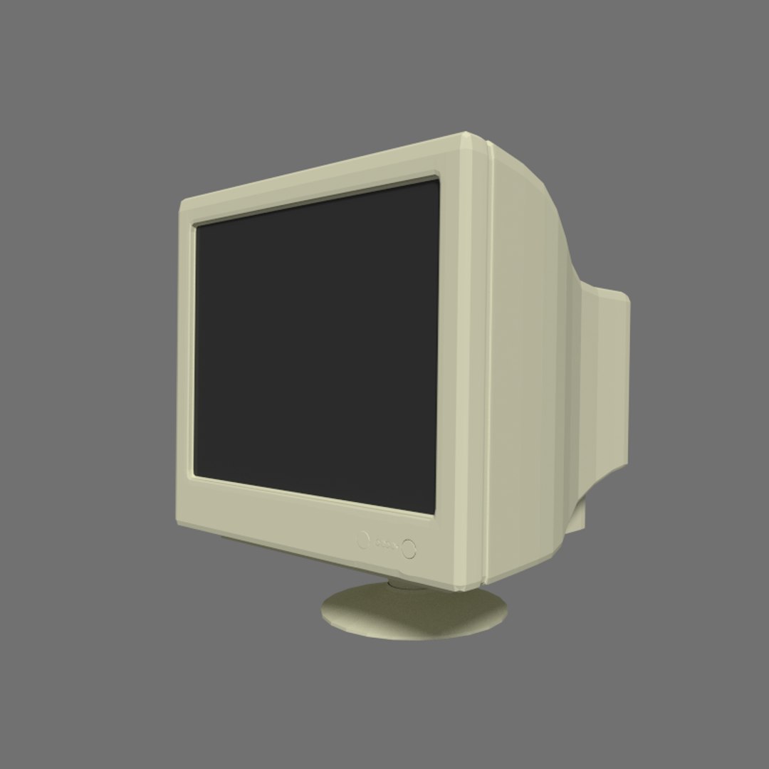 Old Monitor 3d 3ds