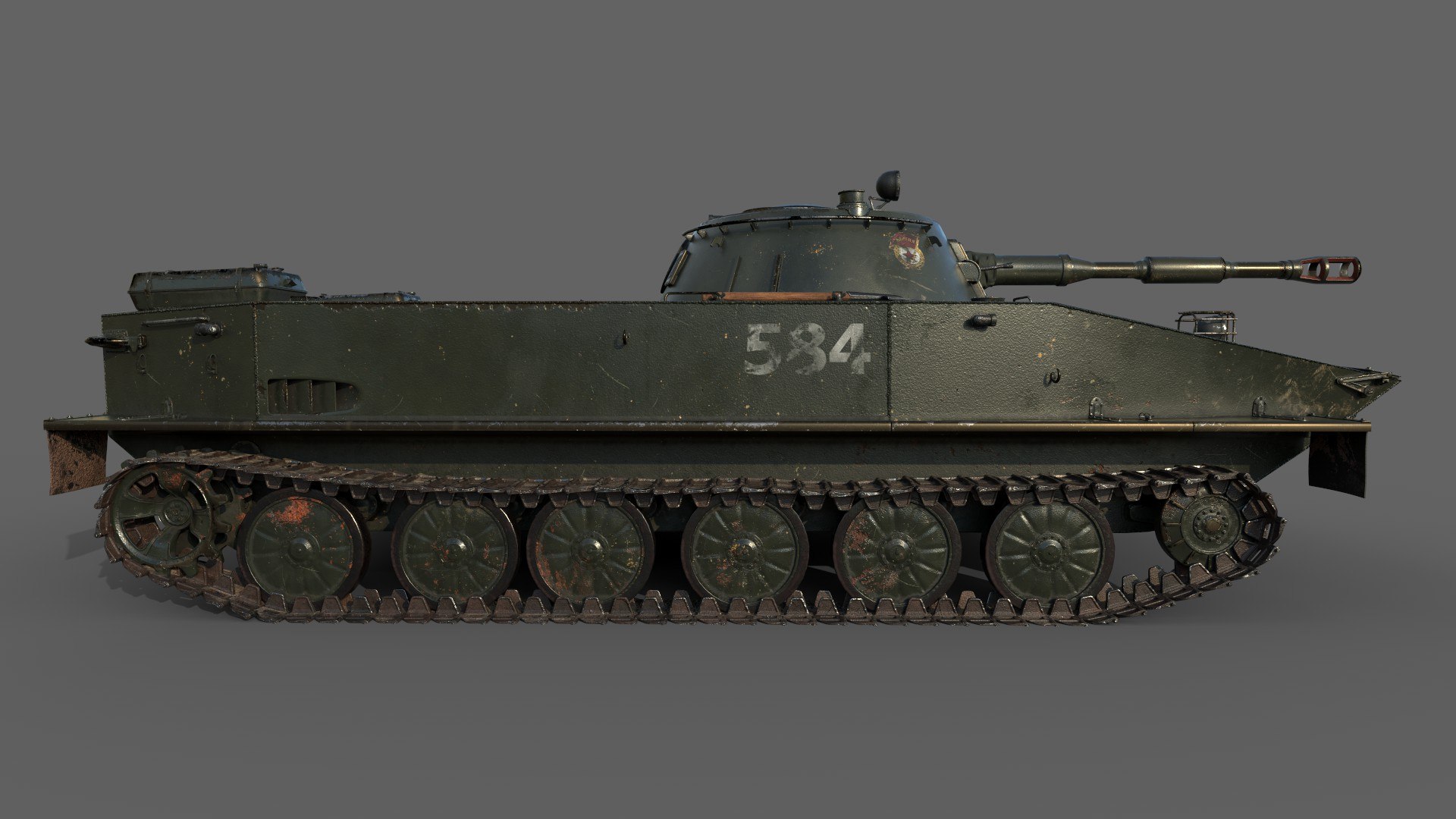 3D Soviet Tank PT-76 - TurboSquid 1781695
