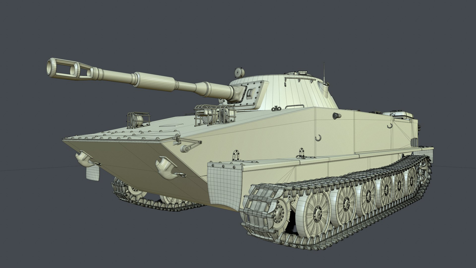 3D Soviet Tank PT-76 - TurboSquid 1781695