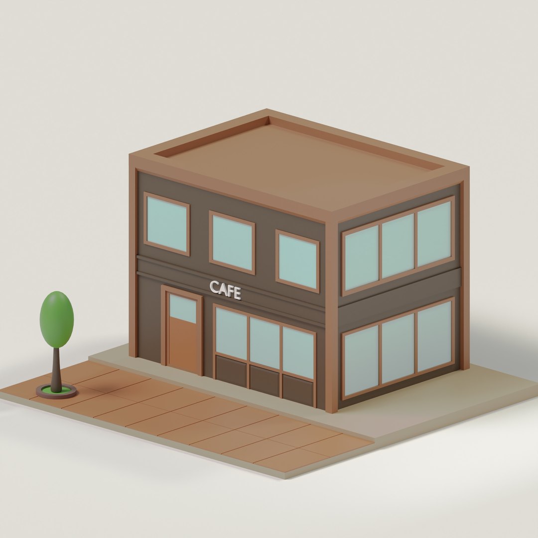 3D Building Cartoon - TurboSquid 2218537