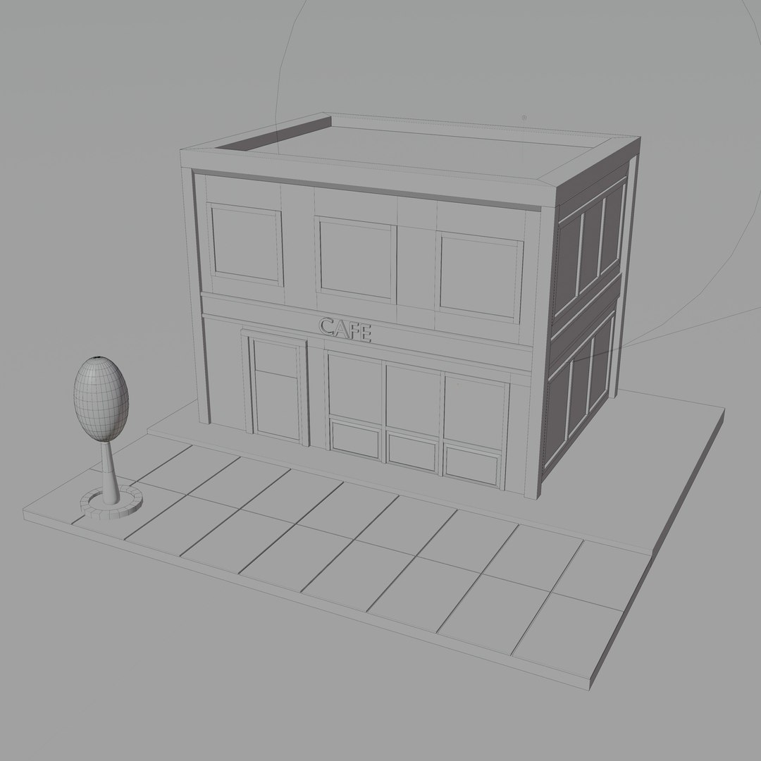 3D Building Cartoon - TurboSquid 2218537