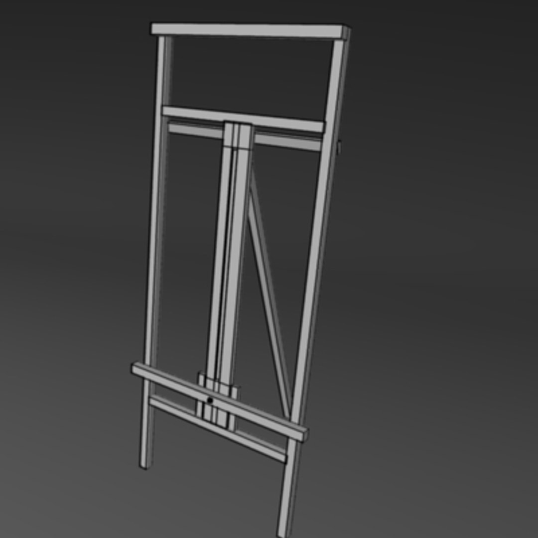 Painting Stand 3d 3ds