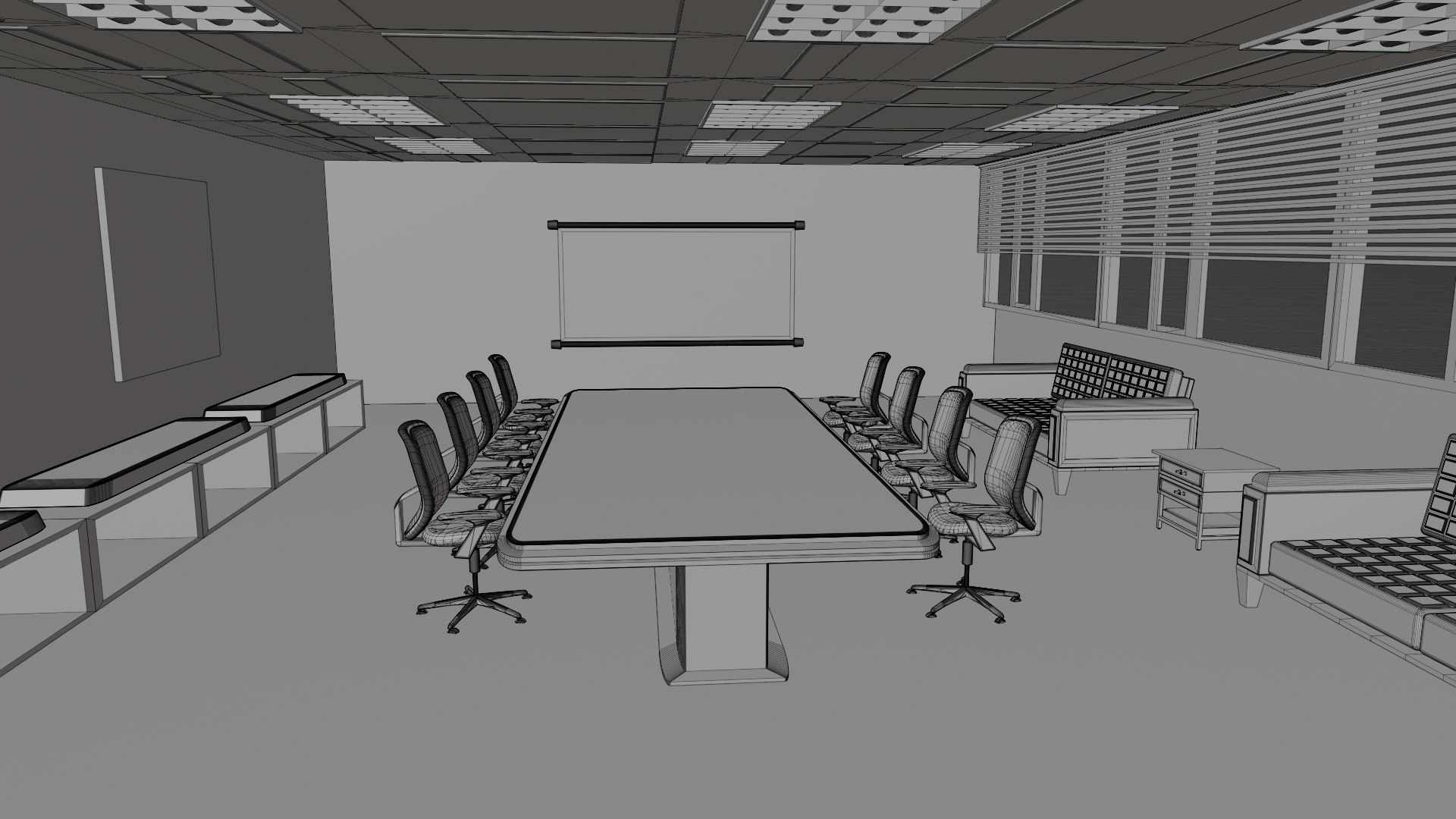 3D Meeting Room Model - TurboSquid 2164773