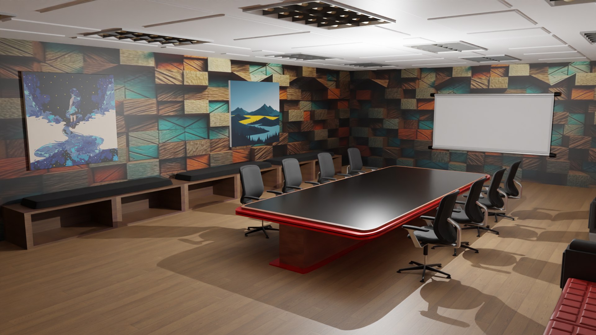 3D Meeting Room Model - TurboSquid 2164773